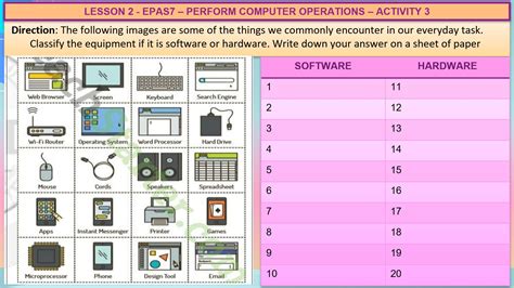 LESSON 2 EPAS7 PERFORM COMPUTER OPERATIONS StudyX