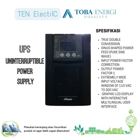 Jual UPS Online Double Conversion Prostar 1 Kva 1 Kw Shopee Indonesia