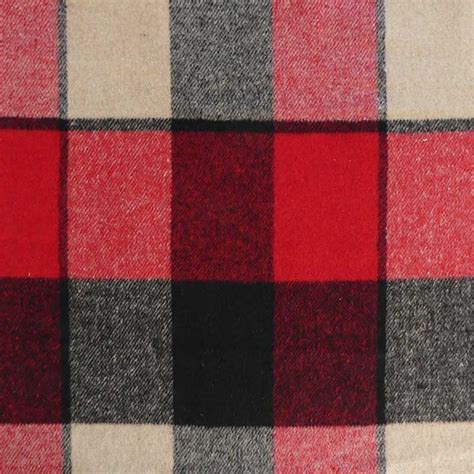 Tissu Lainage Turnberry Rouge Et Noir Tissus Des Ursules