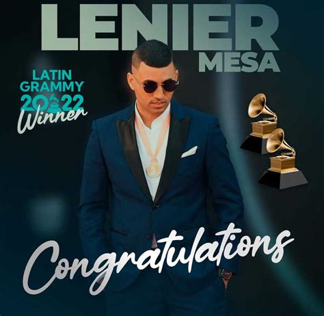 EL CANTANTE Y COMPOSITOR LENIER RECIBE SUS PRIMEROS MEGÁFONOS EN SU