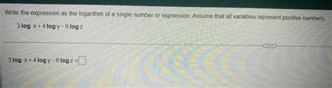 Solved Write The Expression As The Logarithm Of A Single Chegg