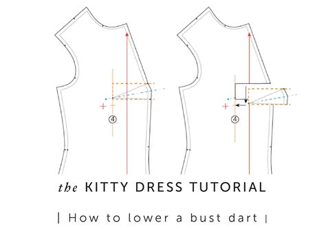 How To Lower A Bust Dart Tutorial Maven Sewing Patterns Sustainable Haberdashery