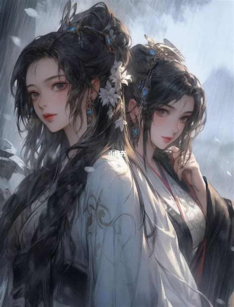 古色古香｜红颜图片百合双女图片素材 花瓣网