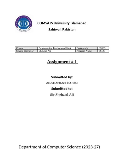 A1 Fa23 Bcs 155 Pdf