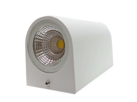 Applique Murale Led 6w Ip44 Double Faisceaux Cylindrique Blanc Silumen