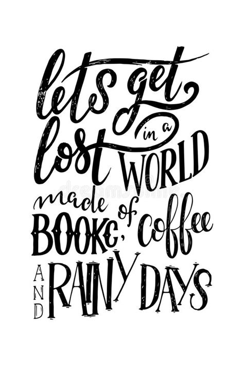 Hand Lettering Quote With Sketches For Coffee Shop Or Cafe Hand Drawn