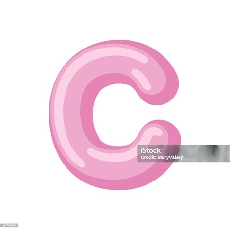 편지 C 사탕 폰트입니다 캐 러 멜 알파벳입니다 롤리팝 글자입니다 달콤한 Abc 가입 귀여운에 대한 스톡 벡터 아트 및 기타