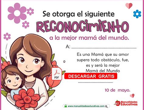 17 Diplomas De Reconocimientos Para Dia De Las Madres Diplomas Para