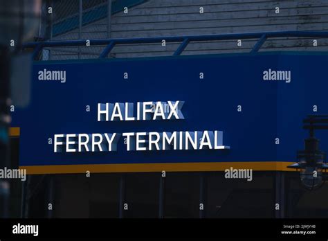 Halifax Ferry Terminal At The Waterfront Halifax Nova Scotia Canada Oldest Ferry Route Of