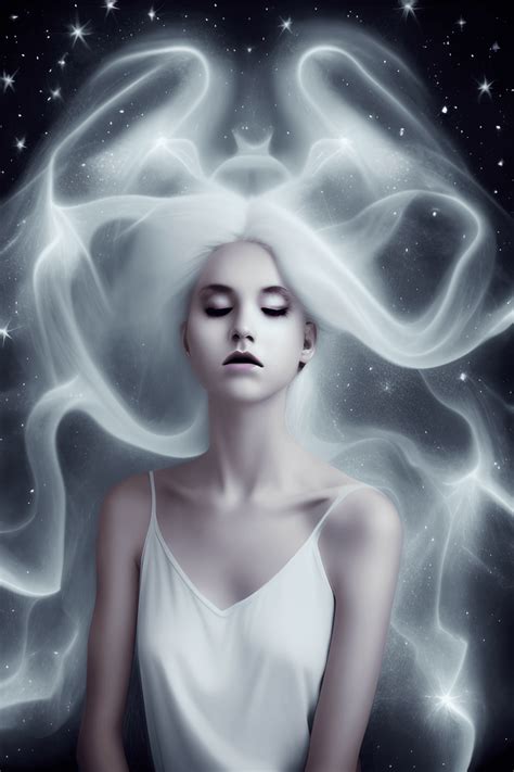 Beautiful Ghost Goddess In The Darkness · Creative Fabrica