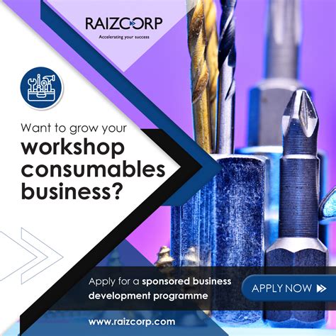 Grow Your Workshop Consumables And Tools Business With A Sponsored Business Development Programme