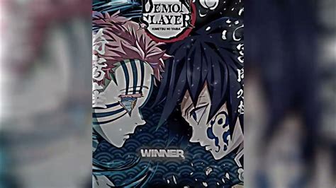 Giyuu Vs Akaza Demon Slayer 1v1 Youtube