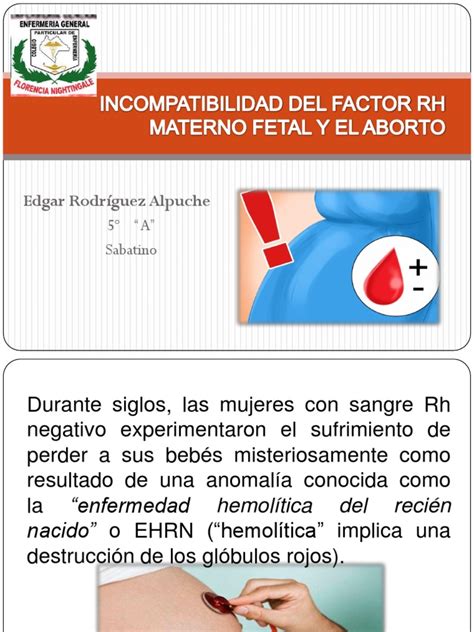 Incompatibilidad Con El Factor Rh Especialidades Medicas Medicina