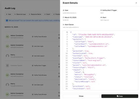 Configure Audit Logs Conduktor Documentation