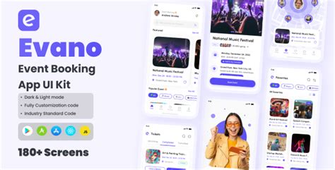Evano Event Booking React Native CLI Ui Kit Code Market