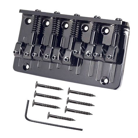 5 String Hardtail Bass Bridge Guitar Saddles Zinc Alloy Electric Bass
