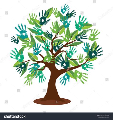 Tree Made Of Fingerprints Over 18 Royalty Free Licensable Stock