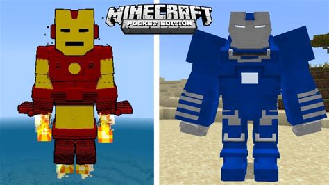 Saiu Novo Addon Do Homem De Ferro Para Minecraft PE YouTube