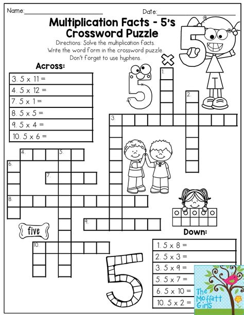 Printable Crossword Puzzles 3rd Grade Printable Crossword Puzzles