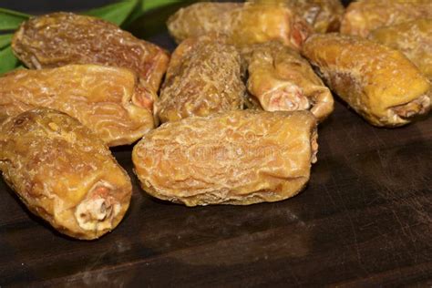 Dried Dates Stock Image Image Of Tasty Barhee Eating 255589135