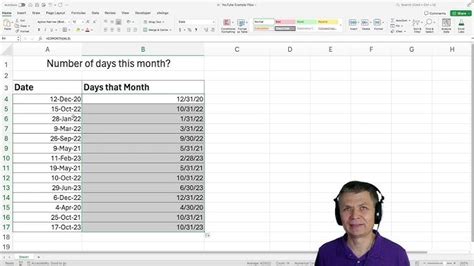 Excel How To Calculate Number Of Days Youtube Exceltutorial Edit