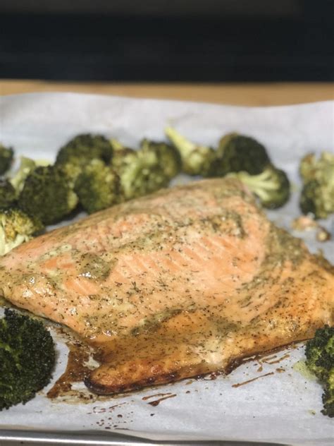 Sheet Pan Baked Salmon With Mustard Dill Marinade So Easy