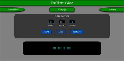 GitHub Abdullah Salhab The Timer And Stopwatch O Clock Timer And Stopwatch O Clock Webpage
