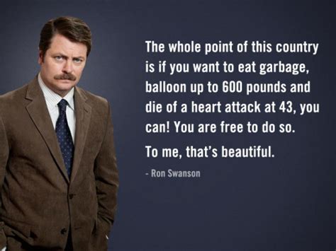 6 Patriotic Ron Swanson Quotes To Celebrate Americas Birthday Daily Utah Chronicle