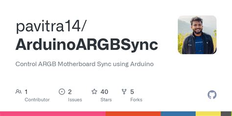 github pavitra14 arduinoargbsync control argb motherboard sync using