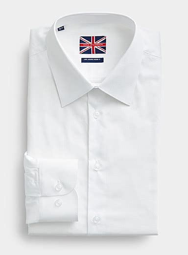Coloured Stretch Shirt Modern Fit Soul Of London Shop Mens Semi