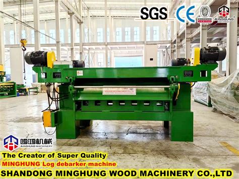 rotary veneer peeling wood log debarking machine wood log debarker