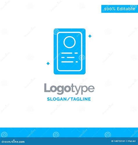 Assignment Job Application Test Blue Solid Logo Template Place For