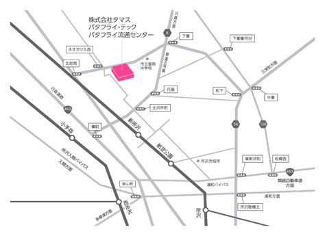 アクセス（本社・所沢）｜会社情報｜バタフライ卓球用品
