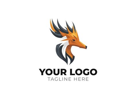 Fiery Fox Head Logo Vector Pour Une Image De Marque Audacieuse