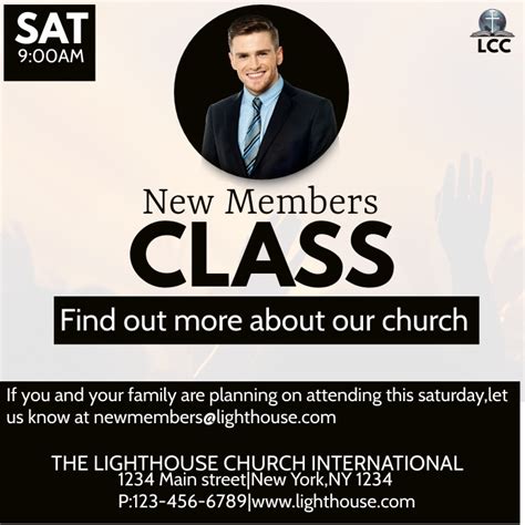 New Members Class Poster Template Postermywall