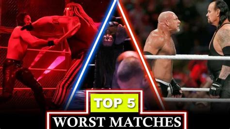 Top 5 Worst Matches Involving Top Wwe Stars Since 2000 Itn Wwe