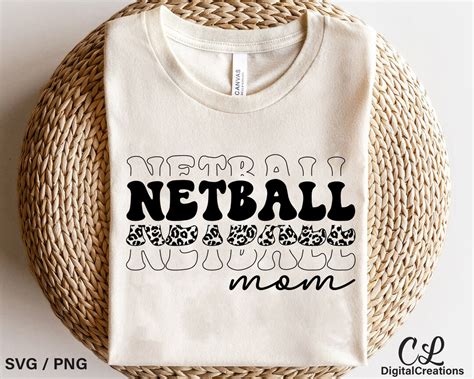 Netball Mom Svg Printable Leopard Print Svg Netball Svg Etsy