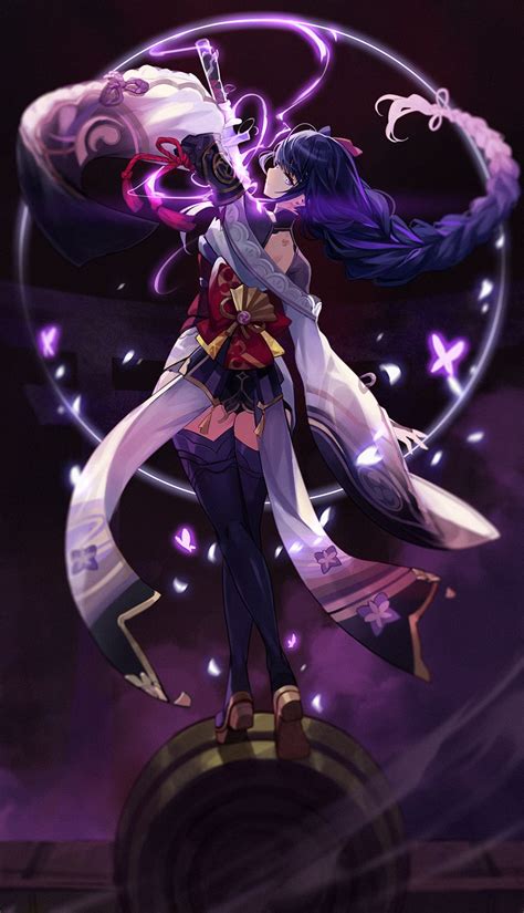 美图搬运 原神 角色图 雷神 知乎