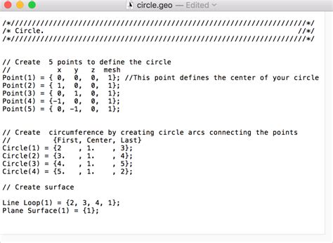 Basic 2d Geometry Creation Using Gmsh Jonathan Velasco