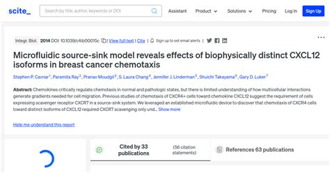 Microfluidic Source Sink Model Reveals Effects Of Biophysically