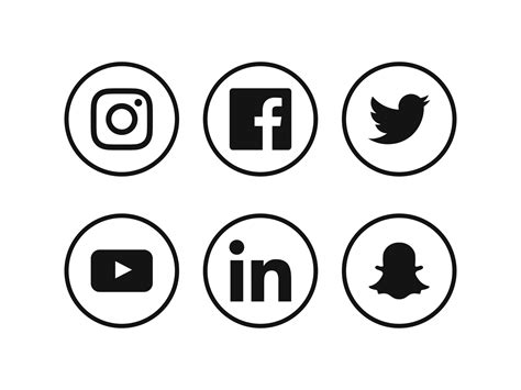 Jeu Dicônes De Médias Sociaux Gratuit 9599201 Art Vectoriel Chez Vecteezy