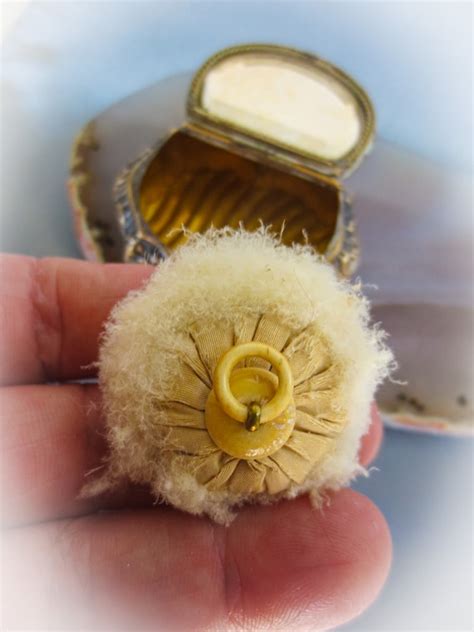 French Antique Tiny Compact Rocaille Rococo Design … Gem