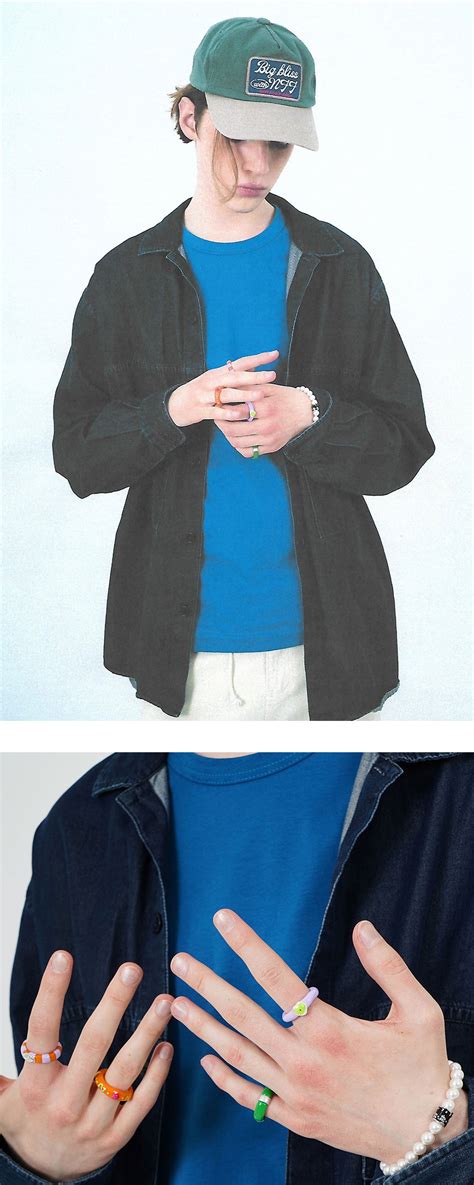 엔프프 웨이브 드로잉 링 오렌지 Nff Kream