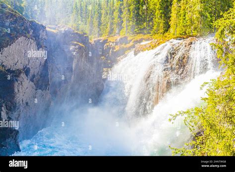 Rjukandefossen In Hemsedal Viken Norway Is The Most Beautiful Waterfall