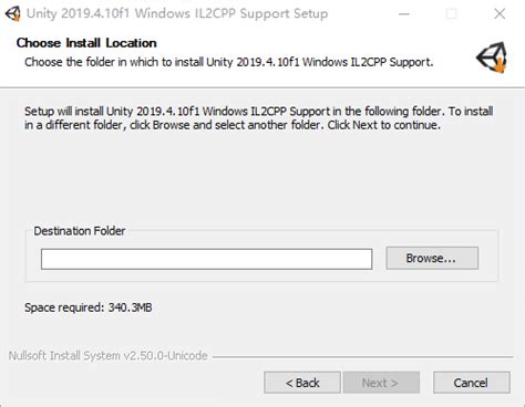 Unity独立安装后添加IL2CPP等编译组件 玖亖伍