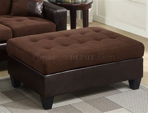 F6928 Sectional Sofa In Chocolate Microfiber Fabric By Boss