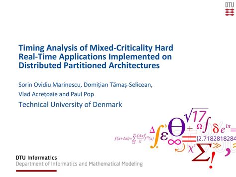 Timing Analysis Of Mixed Criticality Hard Real Time Applications