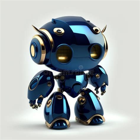 Adorable Mini Robot Stock Illustration Illustration Of Robotic