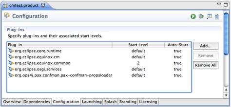 Configuring Rcp Applications With Pax Confman Rcp Quickstart Learn