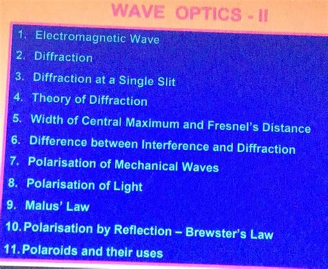 Wave Optics Ii Filo